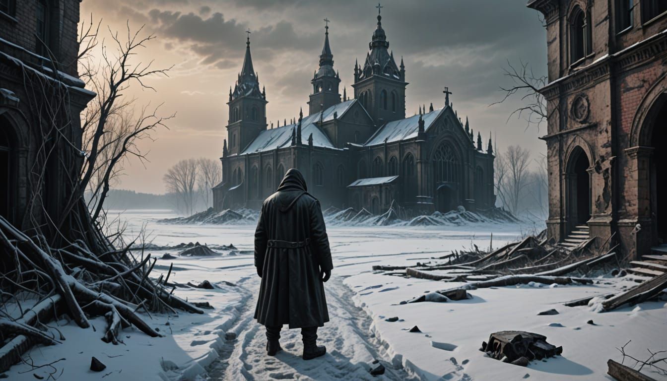 Frozen Post-Apocalyptic Riverbank in Metro Exodus ... - AI Art