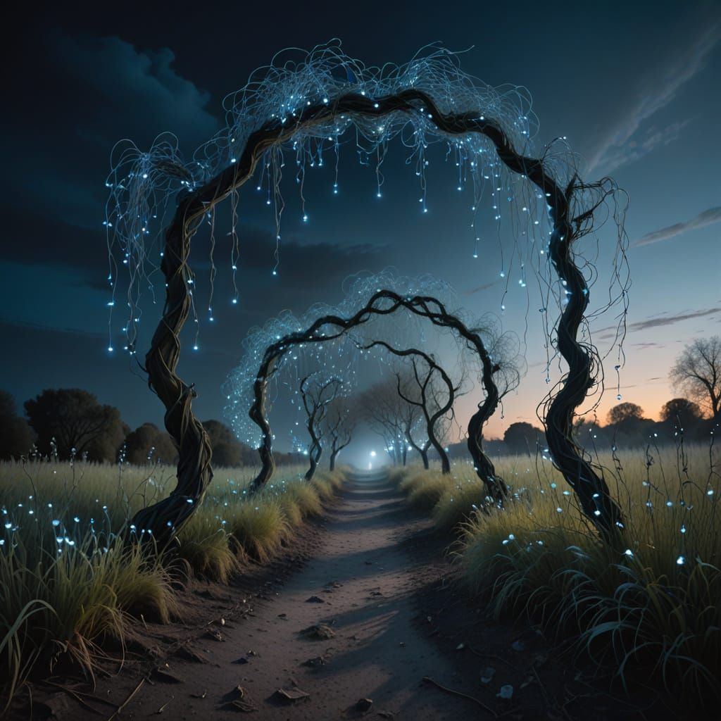 Ethereal Willow Dreamscape in Soft Focus - AI Art
