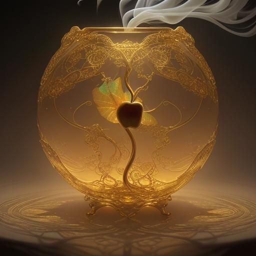 Insane depth, a delicate glass apple, steaming with cosmic energy ...