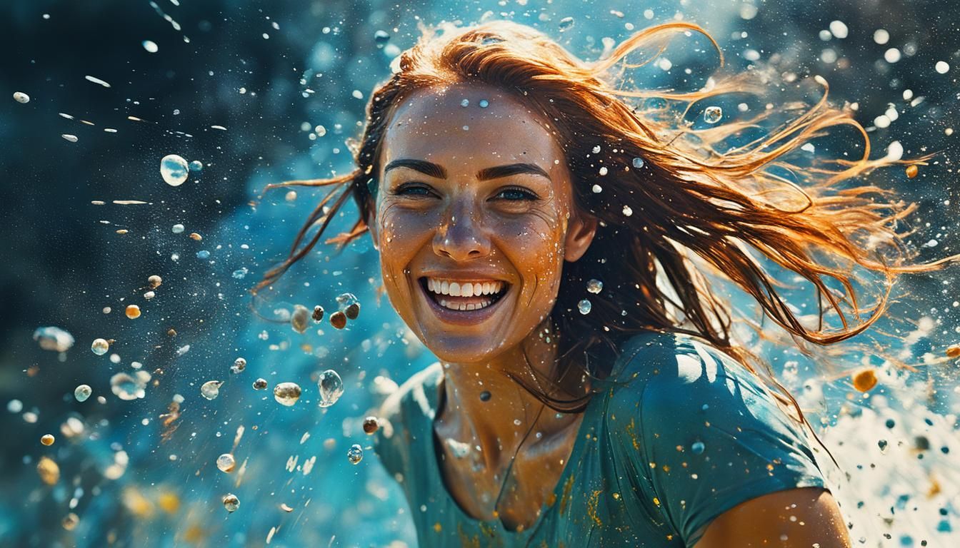 Aquanism Splash Girl - AI Generated Artwork - NightCafe Creator