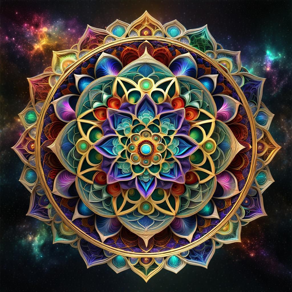 More Mandala Magic - AI Generated Artwork - NightCafe Creator