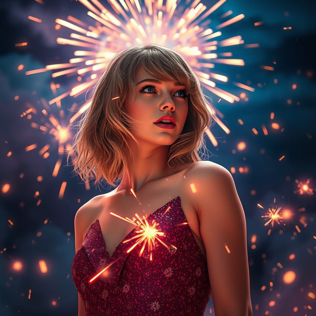 Happy 2025 Taylor Swifty - Celestial Taylor Swift Amidst V...
