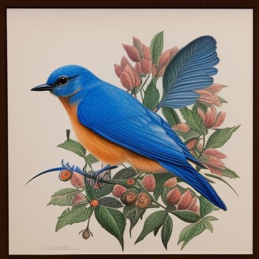 Bluebird - AI Generated Artwork - NightCafe Creator