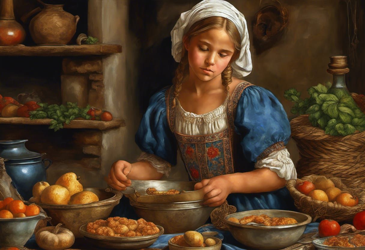 Preparing food - AI Generated Artwork - NightCafe Creator