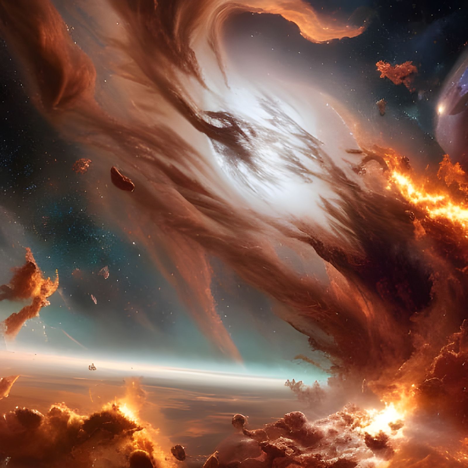 Cosmic Embrace - AI Generated Artwork - NightCafe Creator