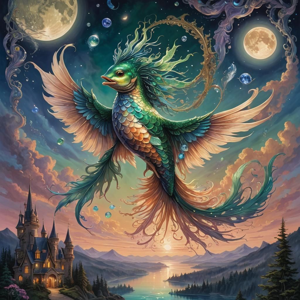 Flying Fish - AI Generated Artwork - NightCafe Creator