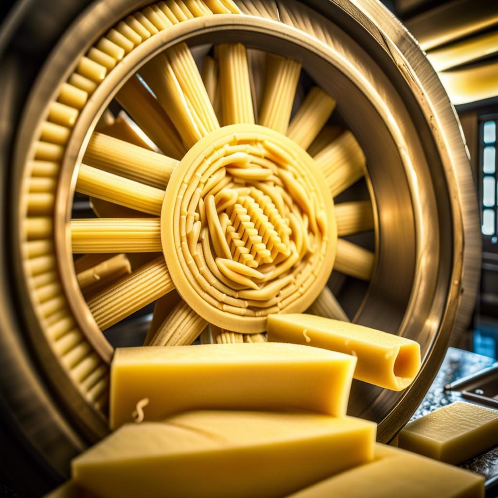 Pasta Made Of Parmigiano Reggiano Wheel - AI Generated Artwork ...