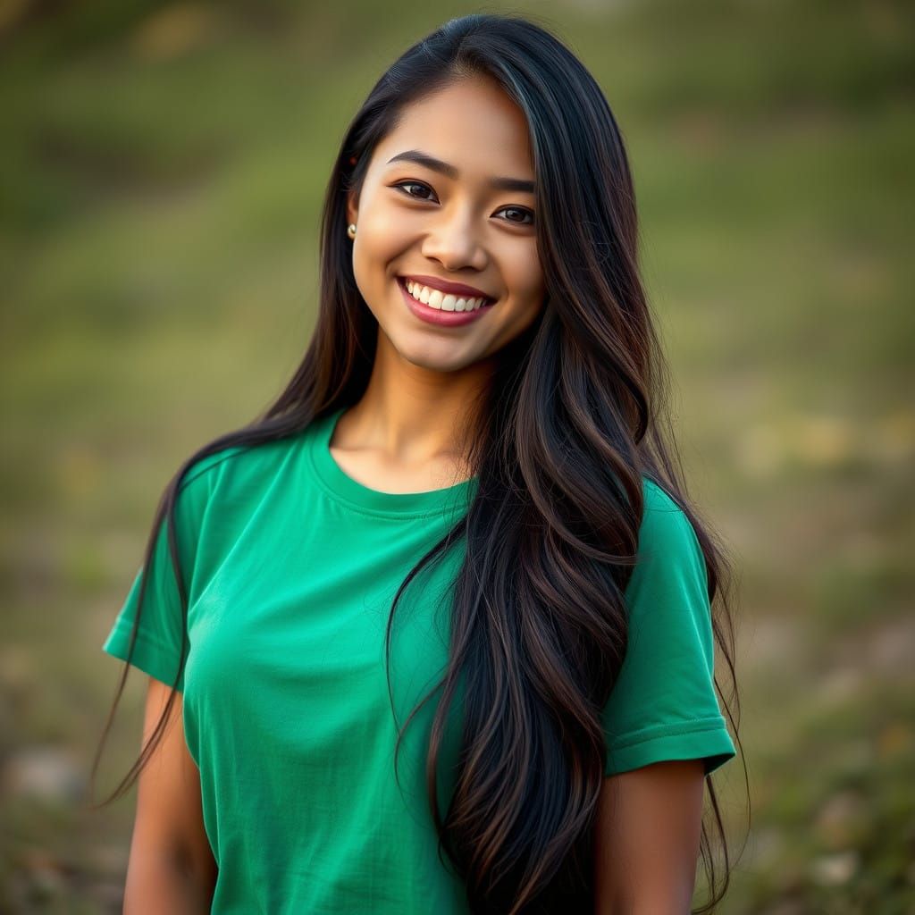 Filipina Beauty in Photorealistic Portraiture - AI Art