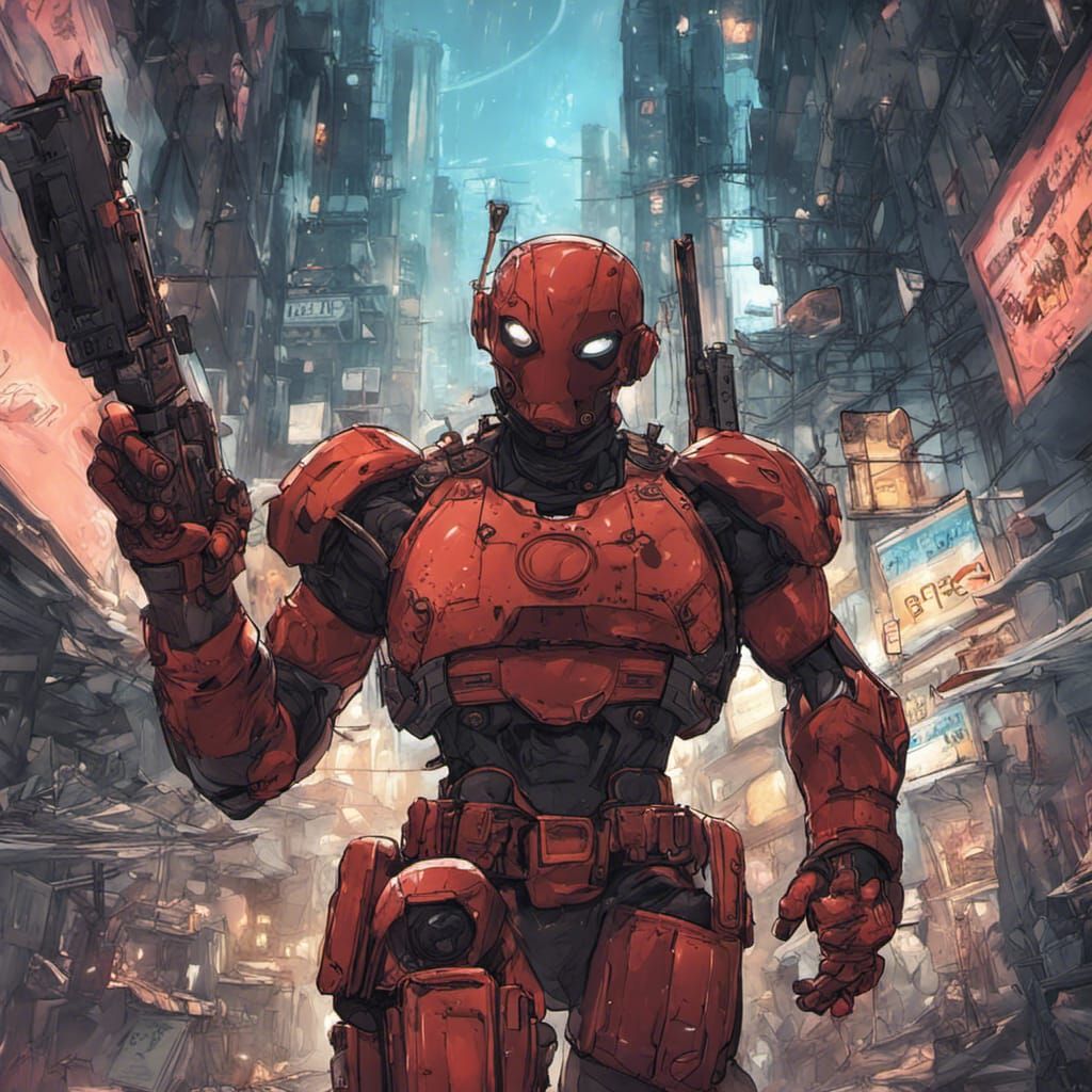 DEADPOOL ROBOTIC - AI Generated Artwork - NightCafe Creator
