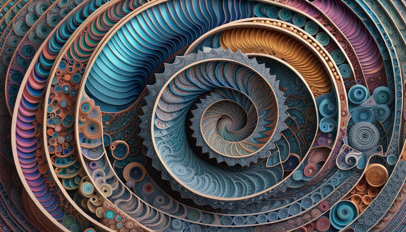 3D hyperdetailed Fibonacci Sequence - AI Generated Artwork - NightCafe ...