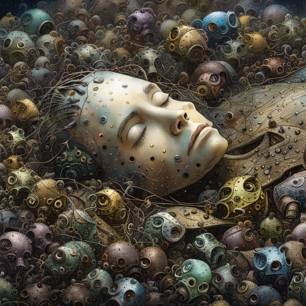 Broken cyborg - AI Generated Artwork - NightCafe Creator