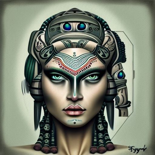 Techno Zen I. - AI Generated Artwork - NightCafe Creator