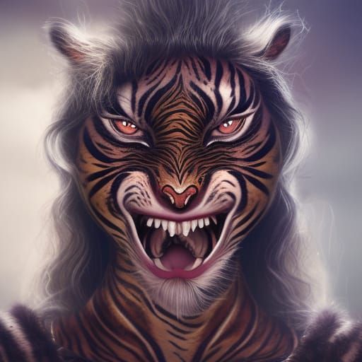 Weretiger - AI Generated Artwork - NightCafe Creator