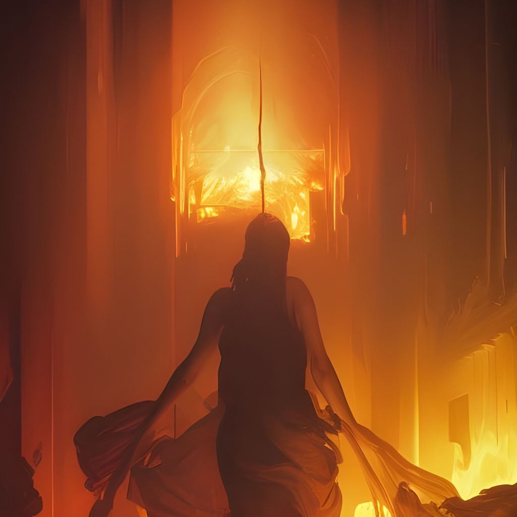 Lady of Fire - AI Generated Artwork - NightCafe Creator