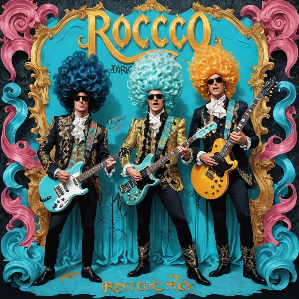 Rococo Rock Band - AI Generated Artwork - NightCafe Creator