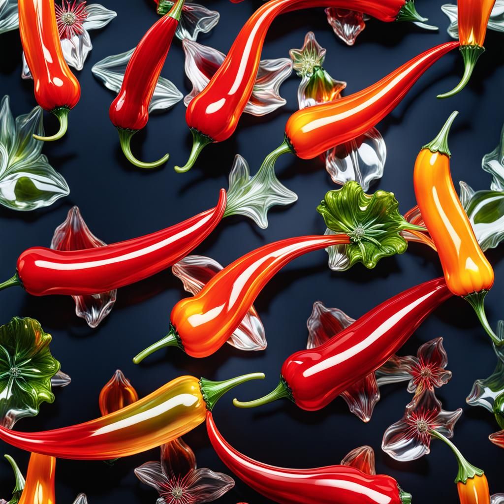 Chilli peppers - AI Generated Artwork - NightCafe Creator