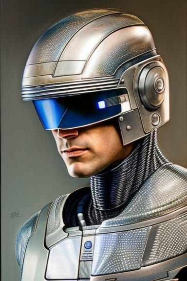 Off-Brand Robocop (alt) - AI Generated Artwork - NightCafe Creator