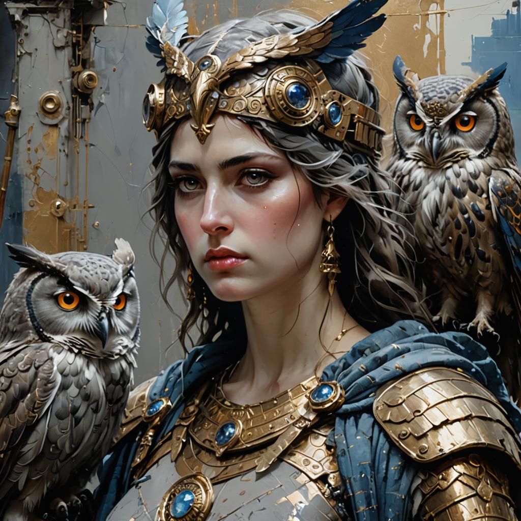 The Ancient Greek Goddess Athena - AI Generated Artwork - NightCafe Creator