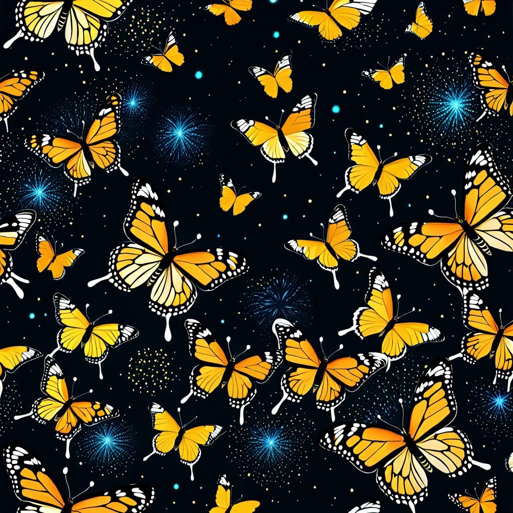 Butterfly Star Pattern - AI Generated Artwork - NightCafe Creator