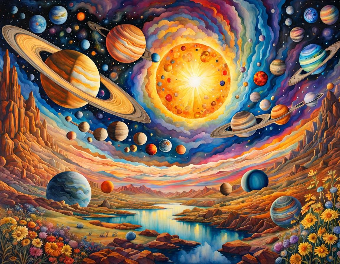 Solar System and Beyond - AI Generated Artwork - NightCafe Creator