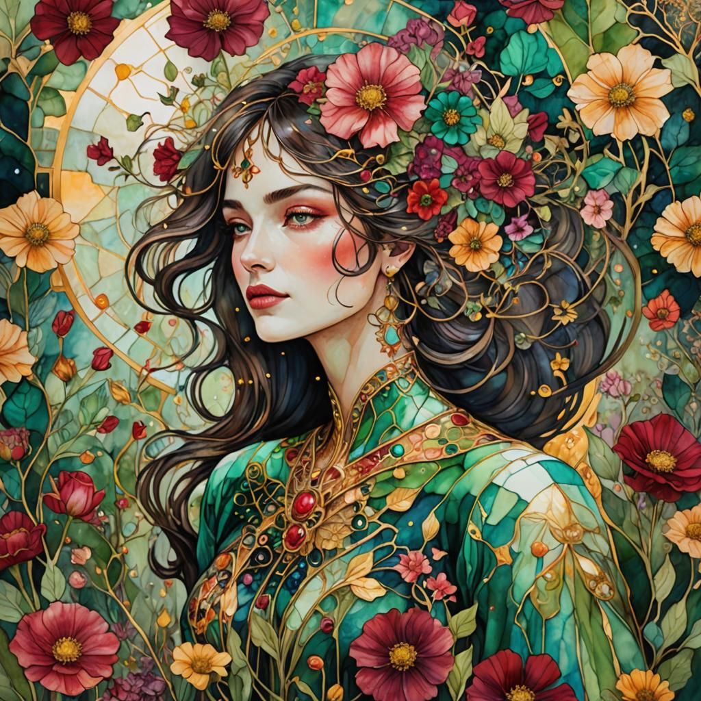 A Springtime Lady - AI Generated Artwork - NightCafe Creator