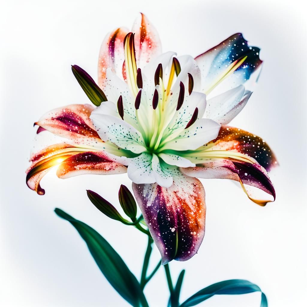 Stargazer lily - AI Generated Artwork - NightCafe Creator