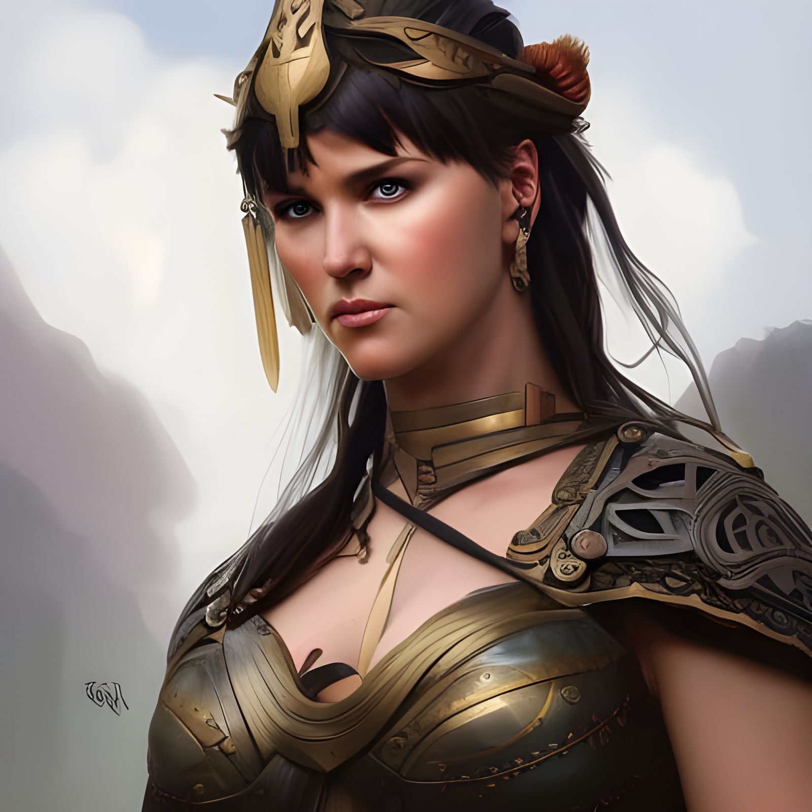 Mighty Xena - AI Generated Artwork - NightCafe Creator