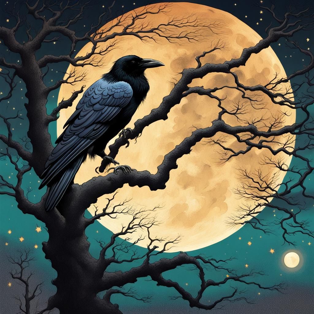 Crow - AI Generated Artwork - NightCafe Creator