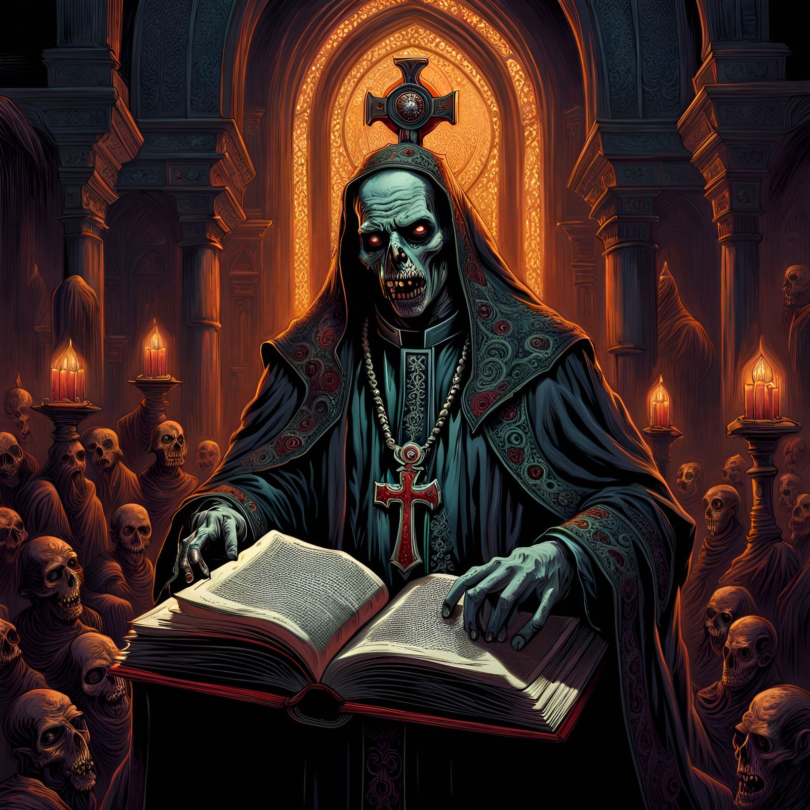 evil priest - AI Generated Artwork - NightCafe Creator