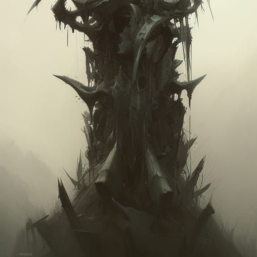 Corrupted totem - AI Generated Artwork - NightCafe Creator