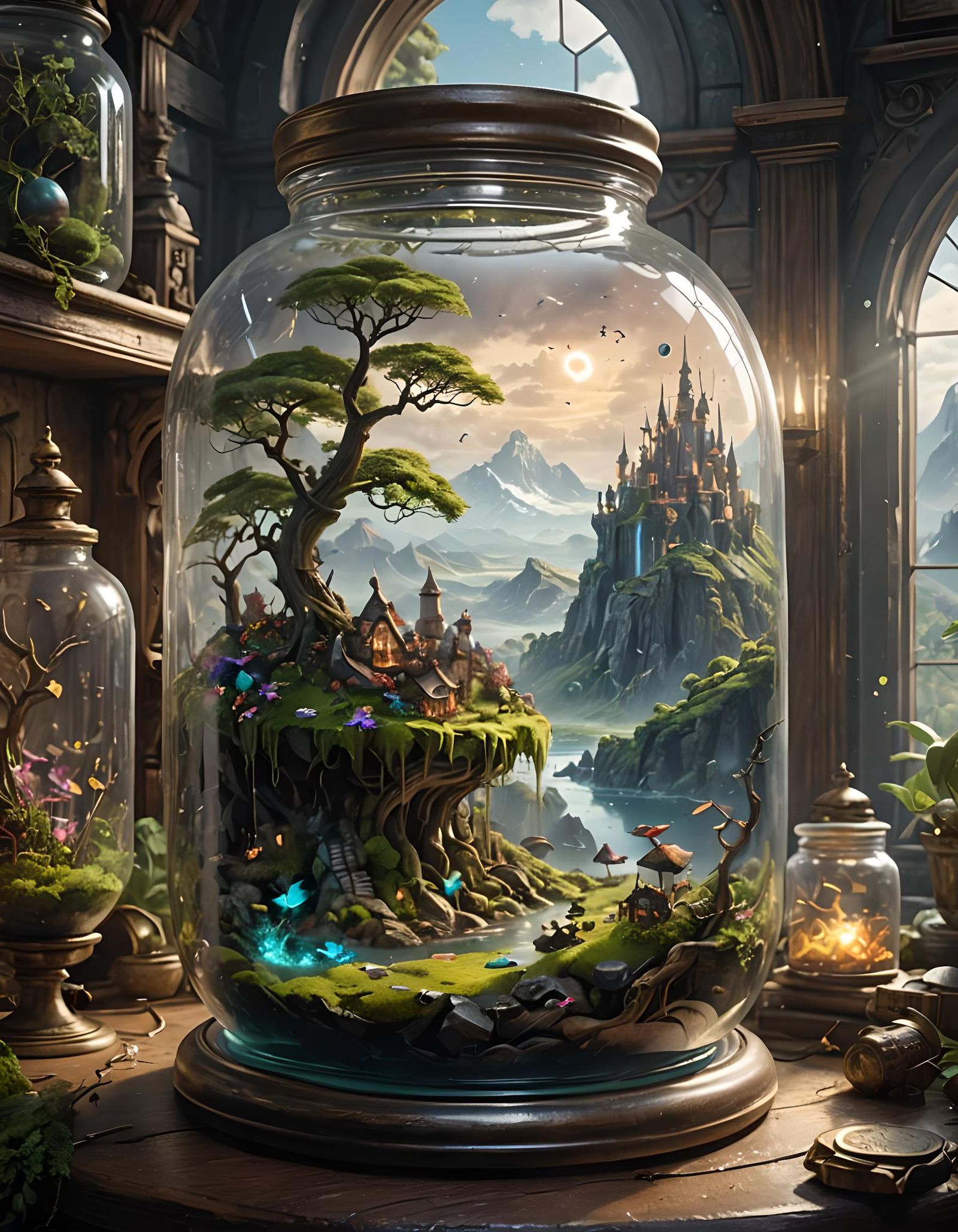 Once Upon A Time In A Jar - AI Generated Artwork - NightCafe Creator