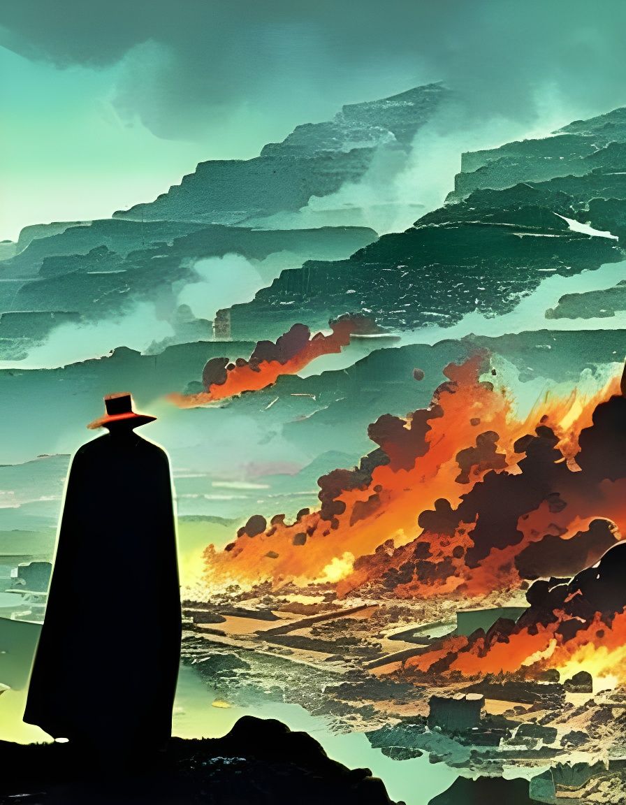 Watching It All Burn - AI Generated Artwork - NightCafe Creator