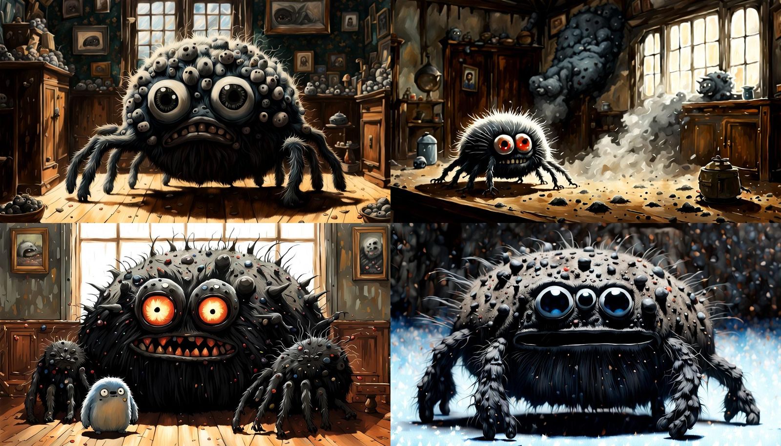 hyperrealism a creature that is half dust , half alive . studio Ghibli ...