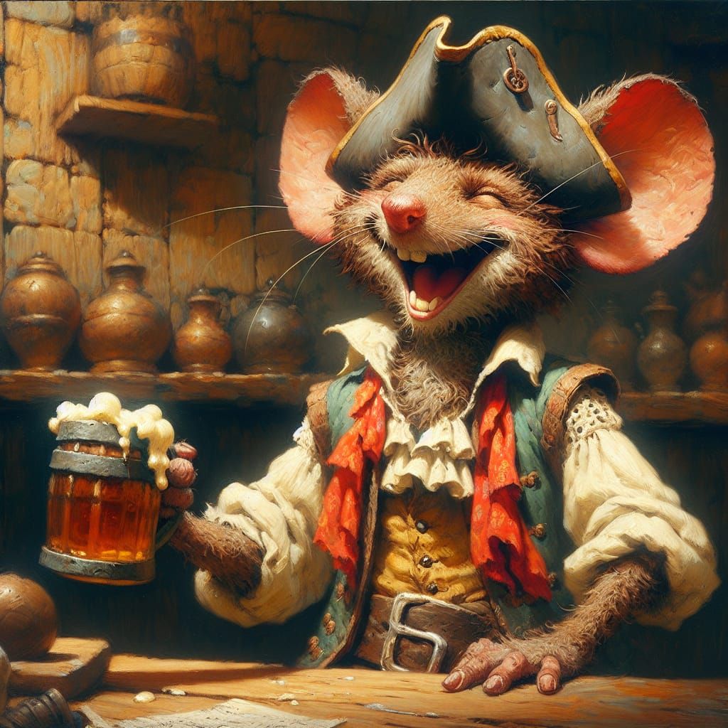 Scurry the Mouse after one too many - AI Generated Artwork - NightCafe ...