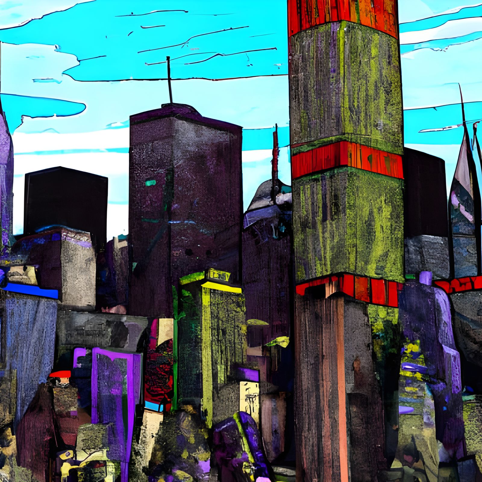 The Many Buildings of NYC - AI Generated Artwork - NightCafe Creator