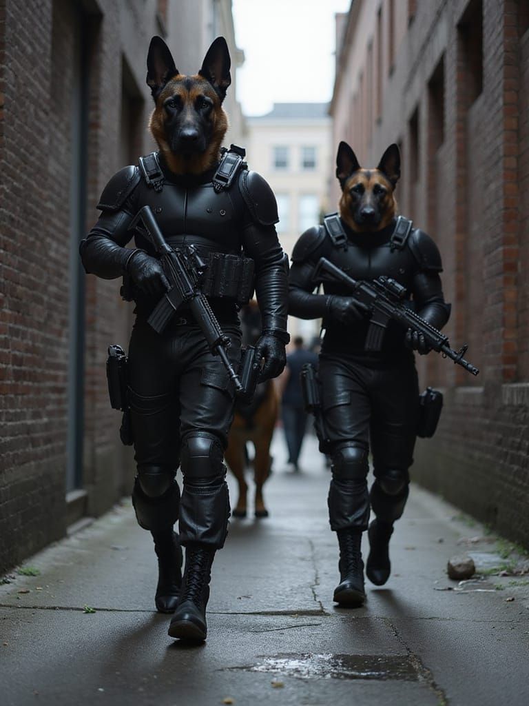 The K9 squad - Cyberpunk Canine Tactical Squad