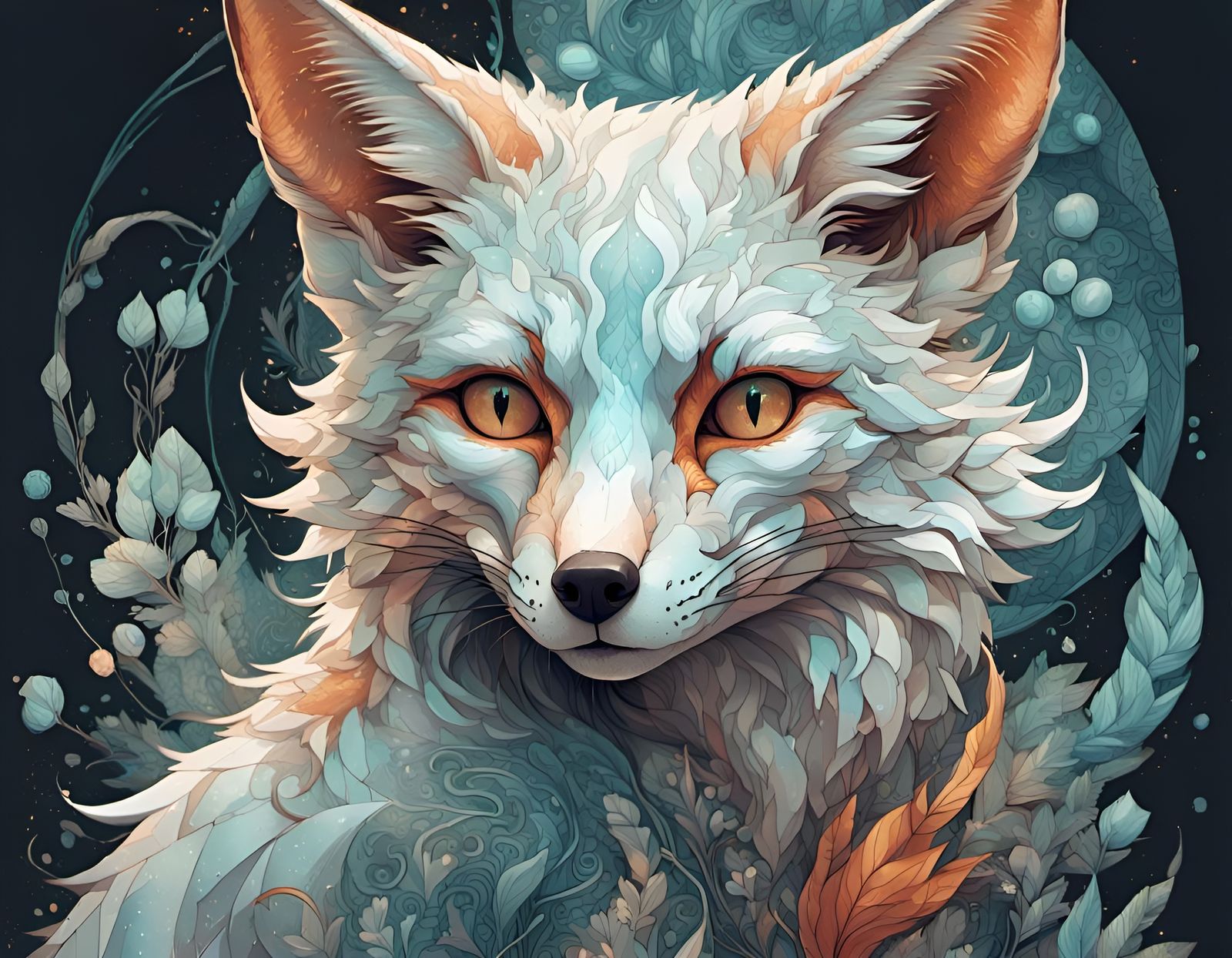 Ice Fox. - AI Generated Artwork - NightCafe Creator