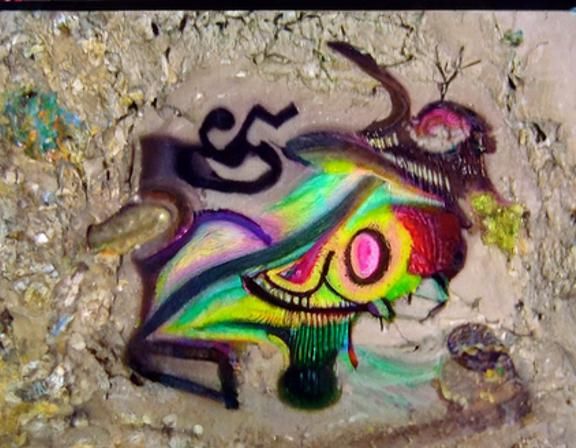 DMT elf Graffiti - AI Generated Artwork - NightCafe Creator