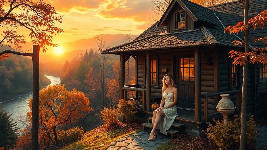 hyperdetailed surrealism cottage - Surreal Cottage Scene in ...