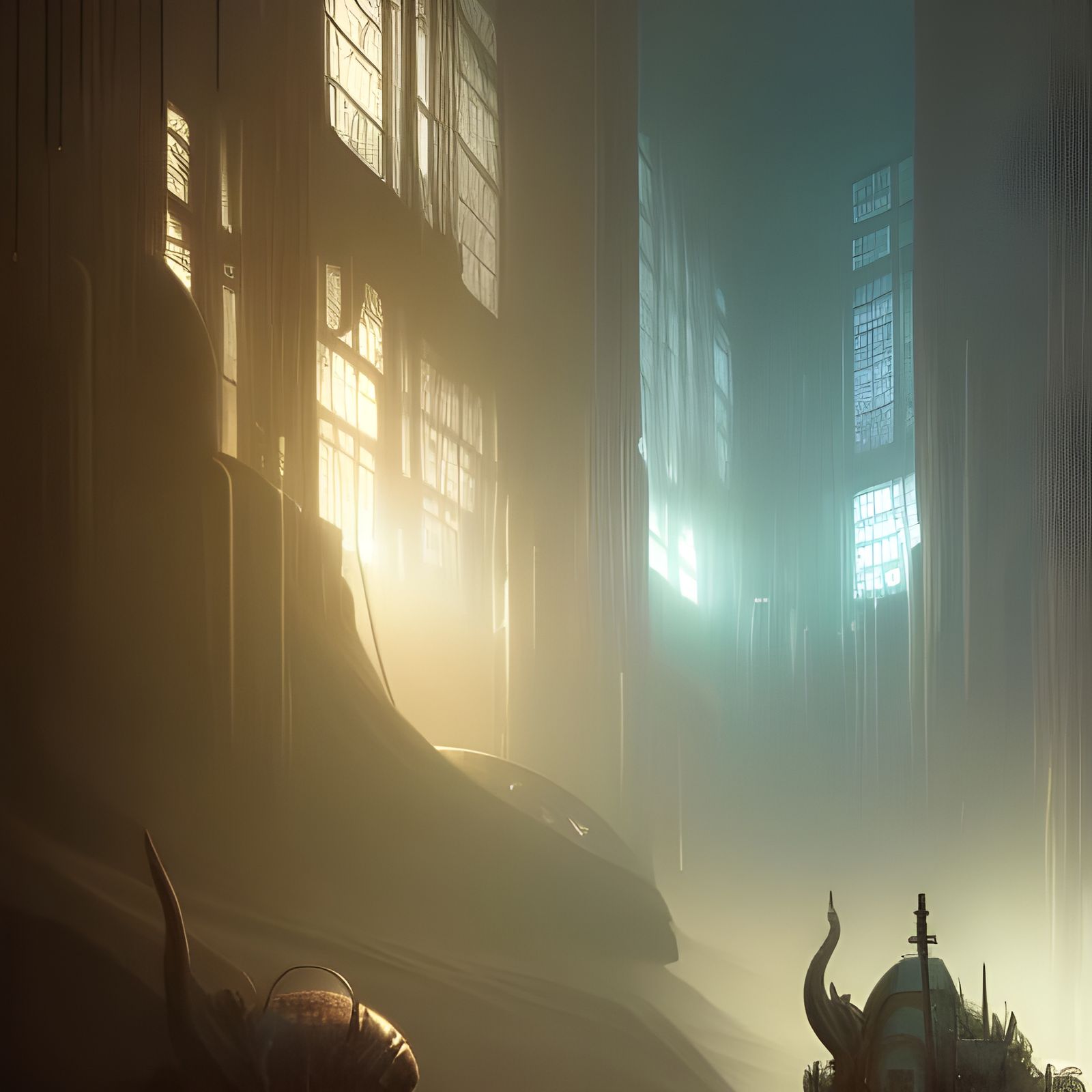 aliens library - AI Generated Artwork - NightCafe Creator