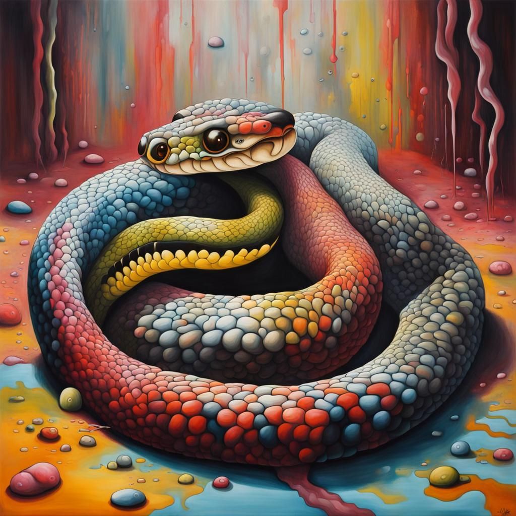 'crawling king snake' - AI Generated Artwork - NightCafe Creator