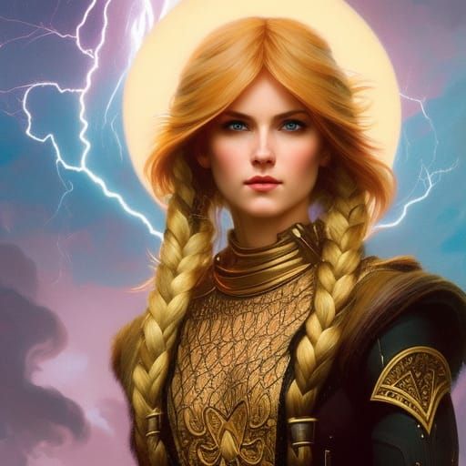 Nordic female Weather Mage - AI Generated Artwork - NightCafe Creator
