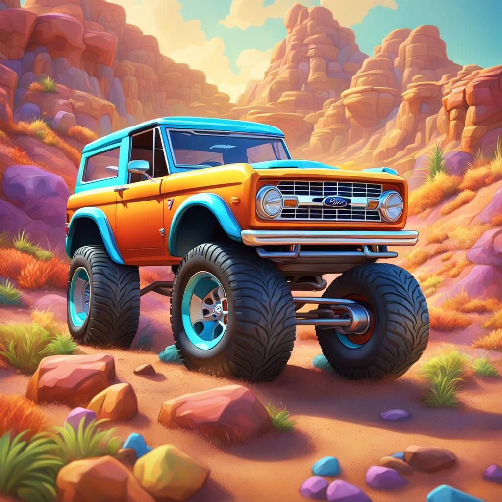 Bronco - AI Generated Artwork - NightCafe Creator