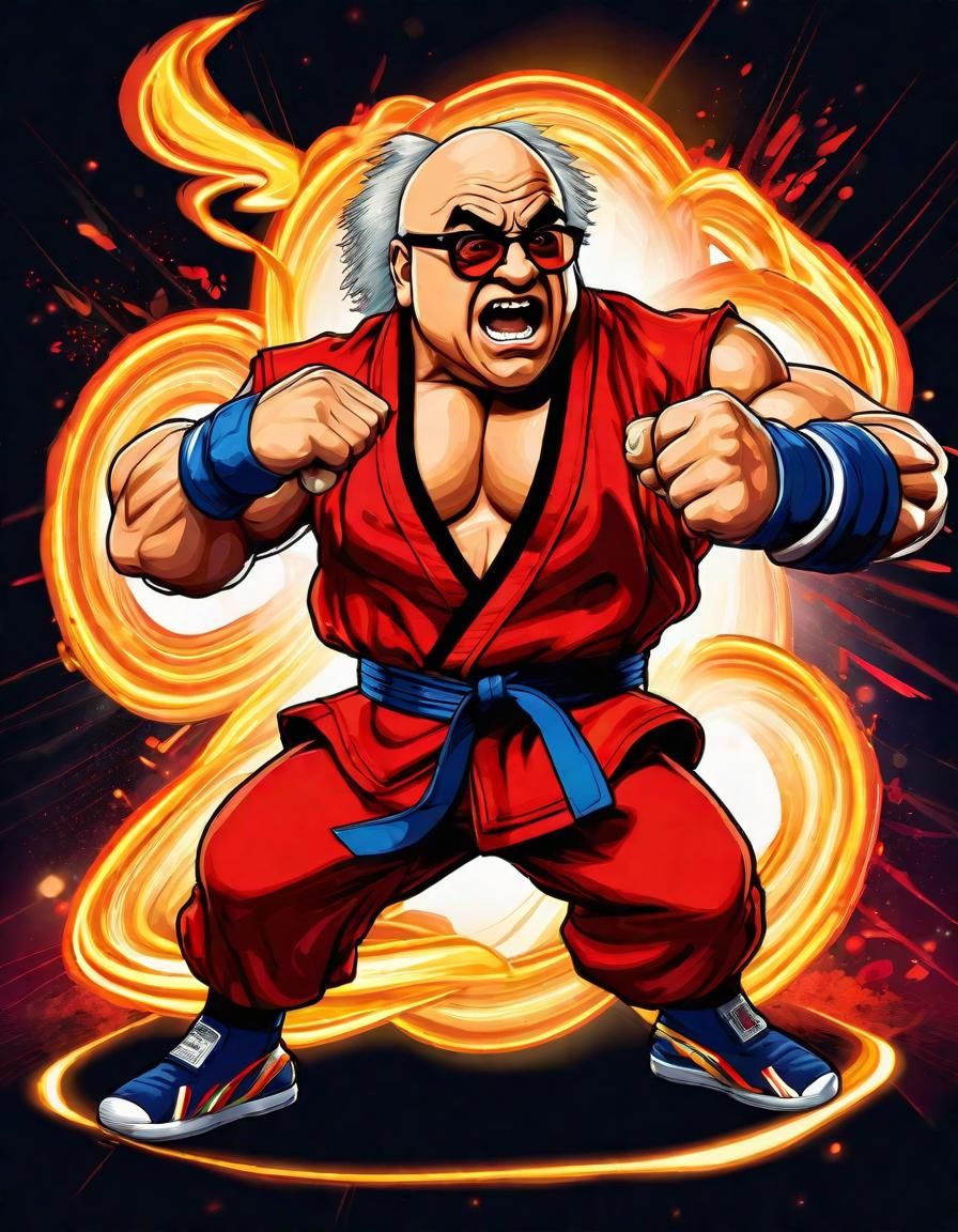 Danny DeVito as a 2D Street fighter character - AI Generated Artwork ...