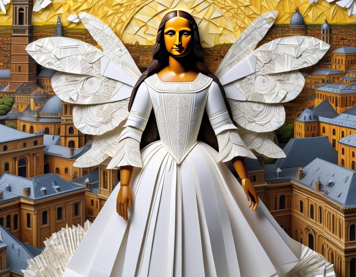 Mona Lisa Angelica - AI Generated Artwork - NightCafe Creator