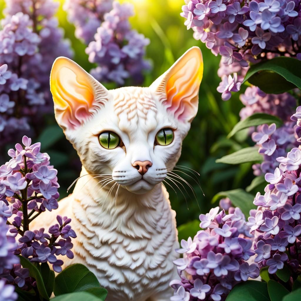 Devon Rex Cat - AI Generated Artwork - NightCafe Creator