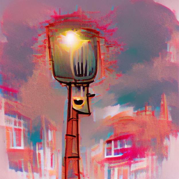 The very hungry lamppost - AI Generated Artwork - NightCafe Creator