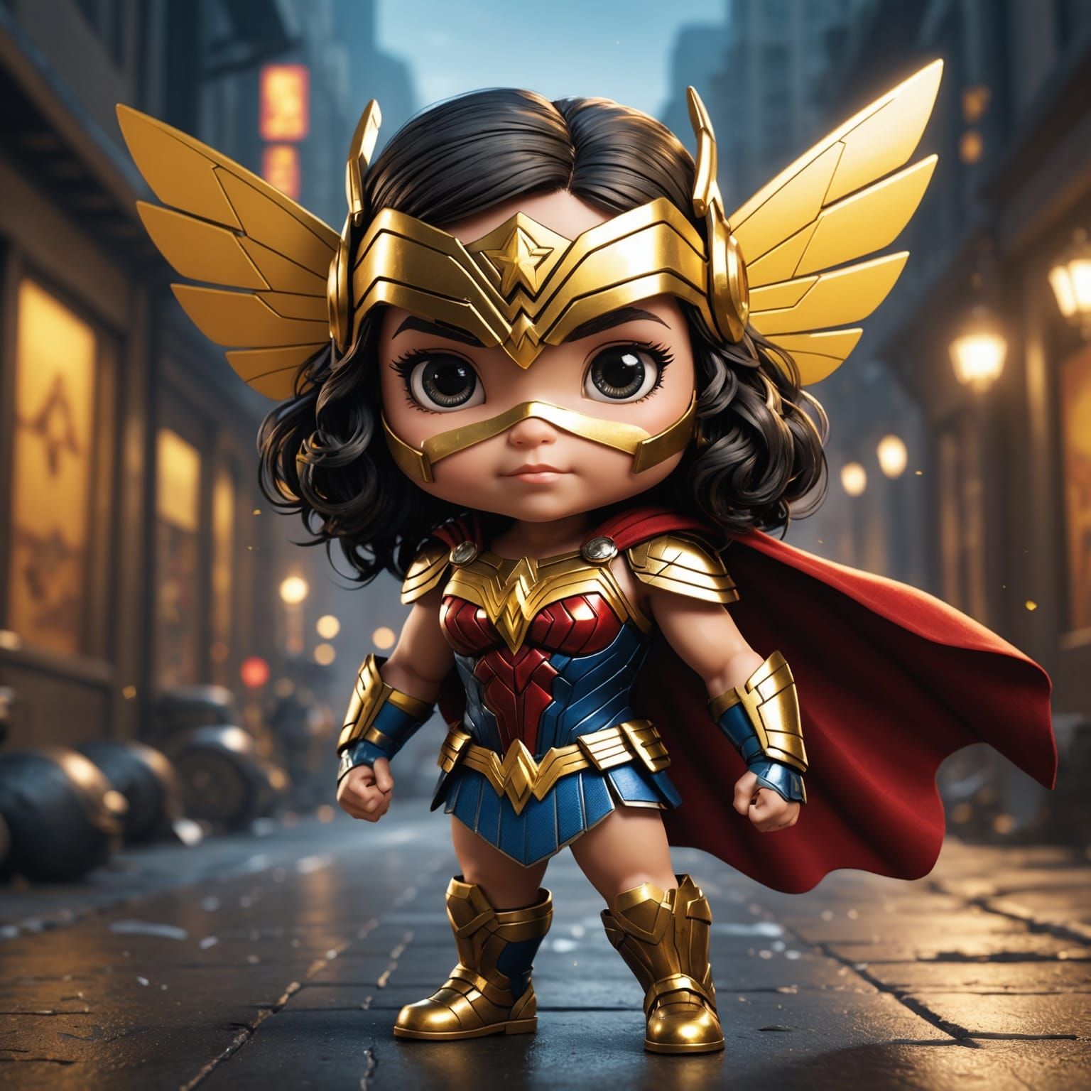 Chibi Wonder Woman - AI Generated Artwork - NightCafe Creator