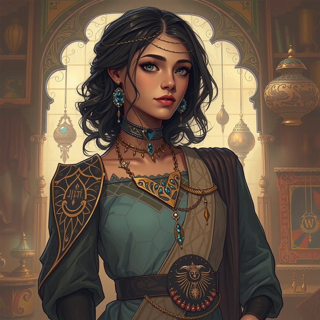 Enchanted Jeweler in Vaesen Realm - AI Art
