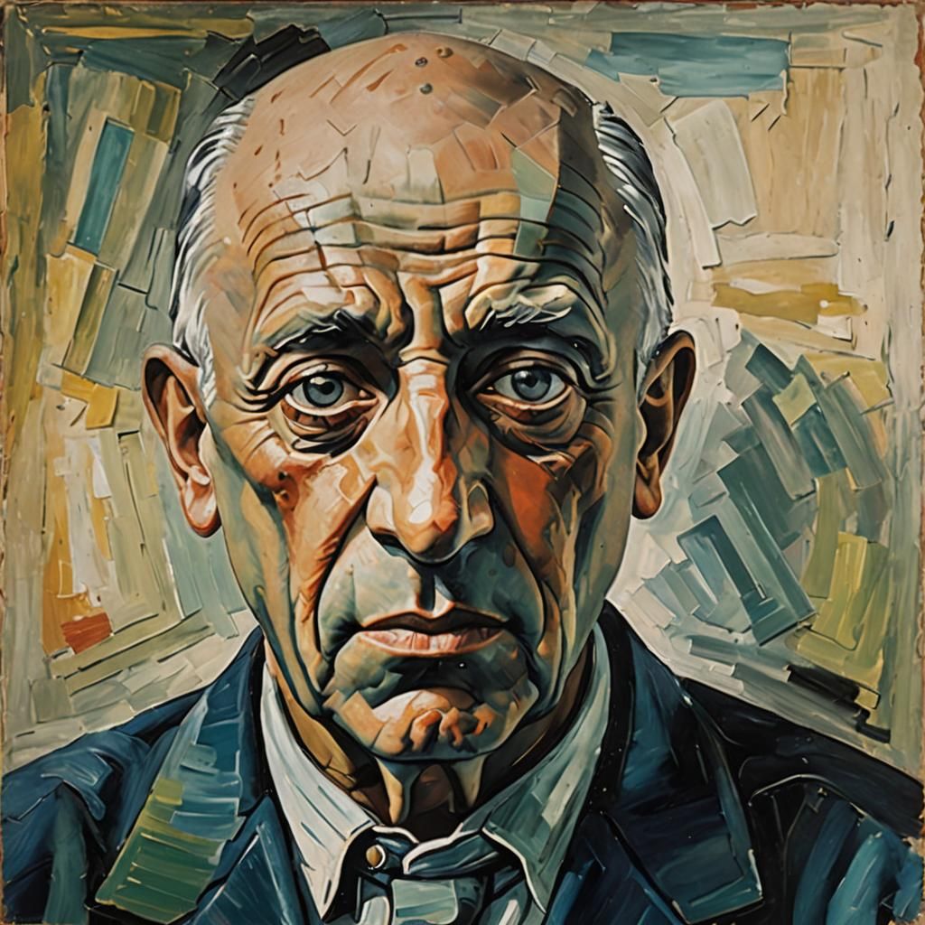 Self-portrait of Pablo Picasso - AI Generated Artwork - NightCafe Creator